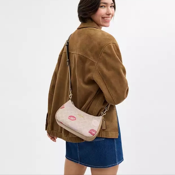 Coach | Bags | Coach Teri Leather Crossbody Shoulder Bag With Lips ...